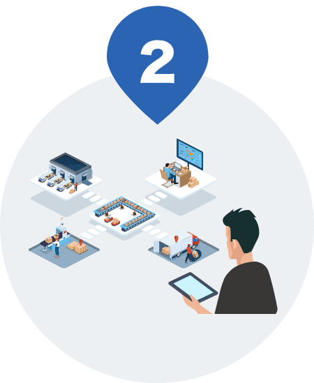 工場・倉庫向け Beacapp Tag | ビーコンを活用して工場・倉庫内の位置情報管理を効率化 | 工場 DX